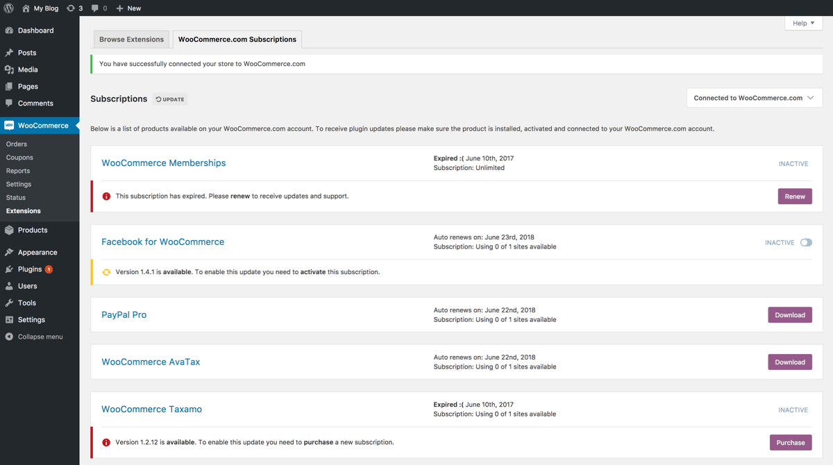 Streamlining the extension management flow – Automattic Design