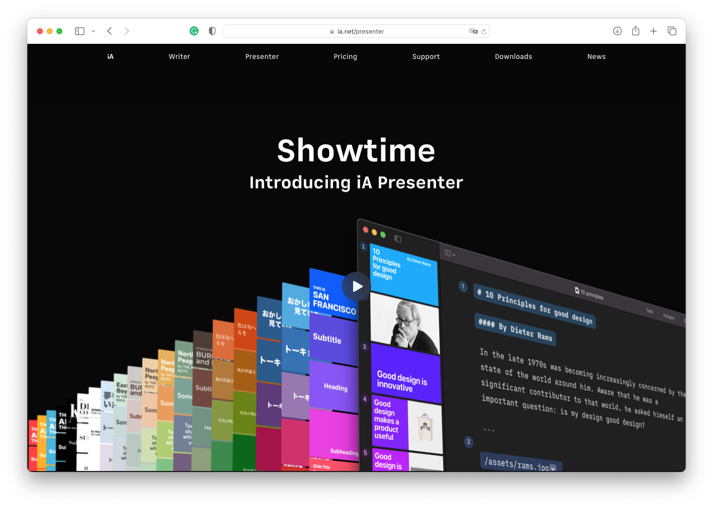 Best in WordPress Design: iA Presenter – Automattic Design